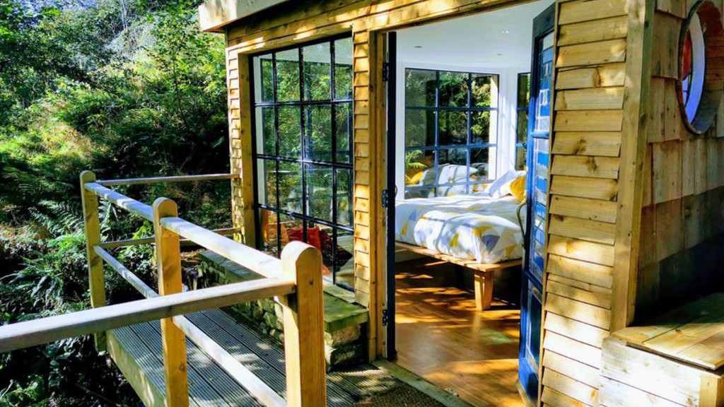 Falling Water: Cabin Stay Atop Waterfall In West Yorkshire