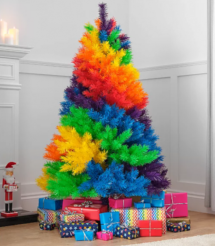 ASDA Is Selling Huge Rainbow Christmas Trees And We're In Love - The ...