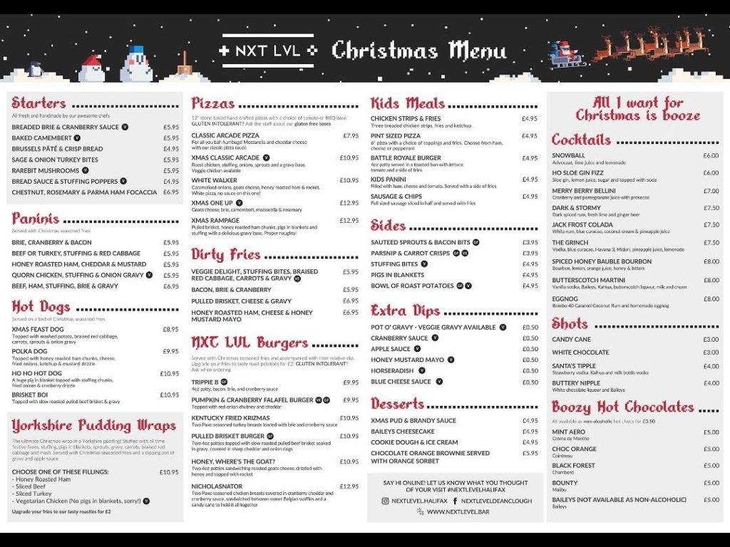 Next Level Halifax: Festive Menu - The Yorkshireman